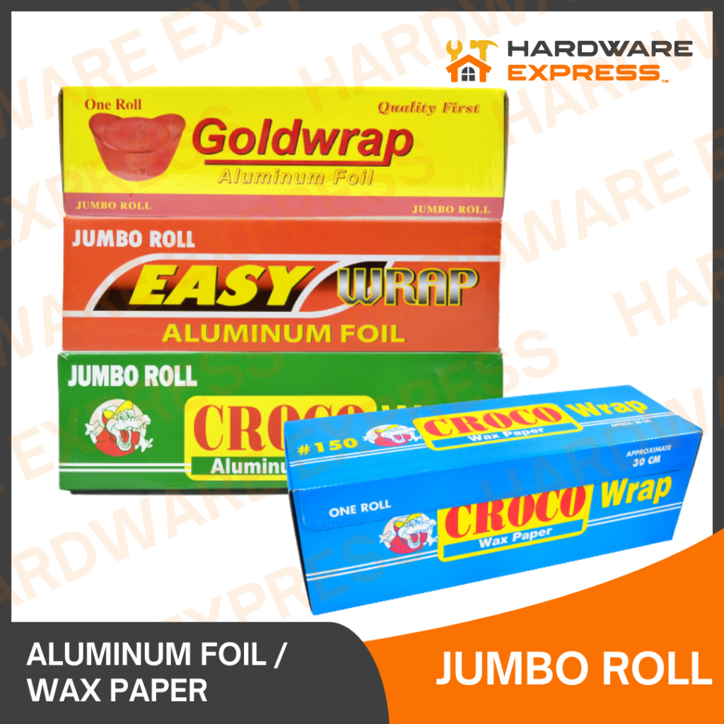 Goldwrap / Easywrap / Croco Wax Paper / Aluminum Foil Jumbo Roll ...