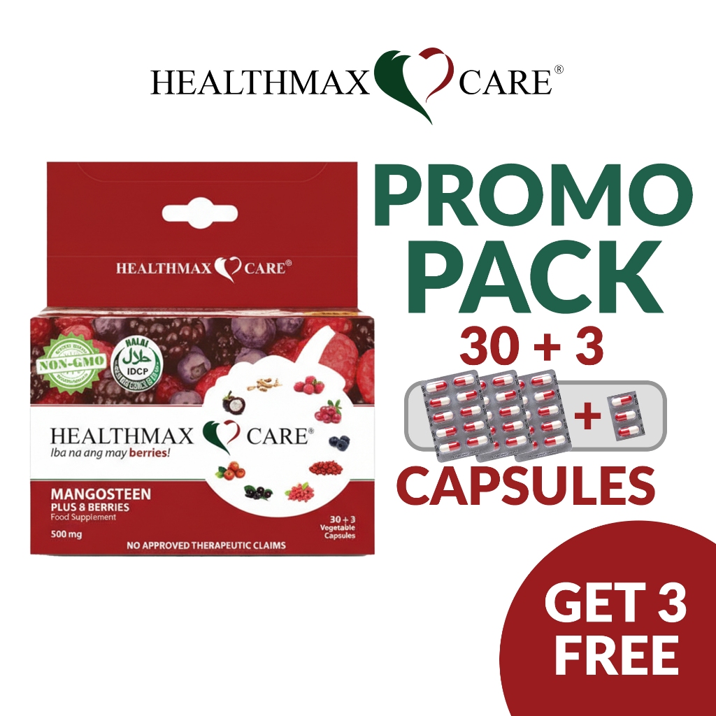 30+3 Healthmax Care Mangosteen Plus 8 Berries Vitamin Food Supplement ...