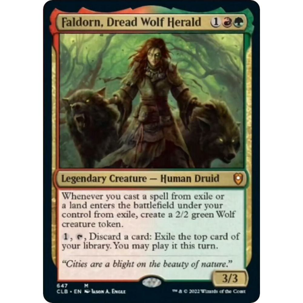 Faldorn, Dread Wolf Herald - Commander Legends: Battle for Baldur's ...