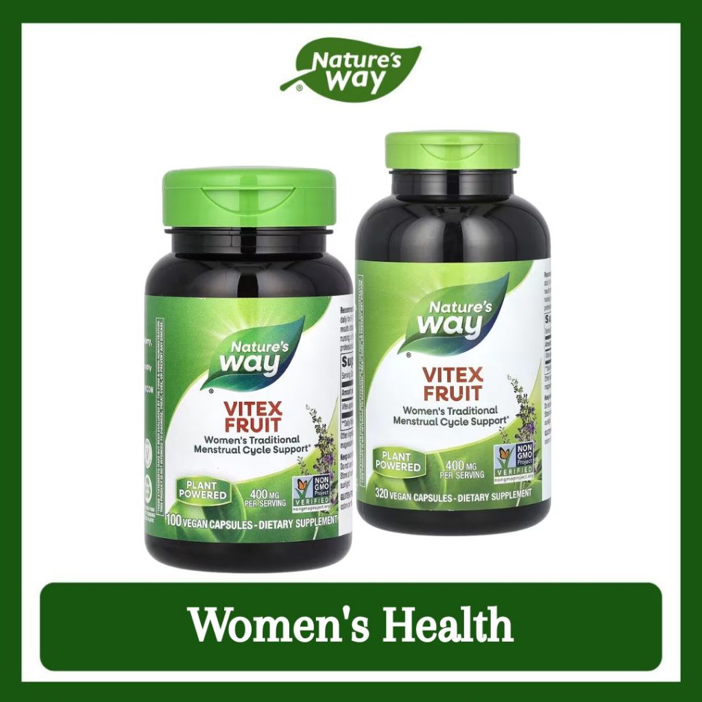 Nature's Way, Vitex Fruit ( Support Menstrual Regularity and Reduce ...