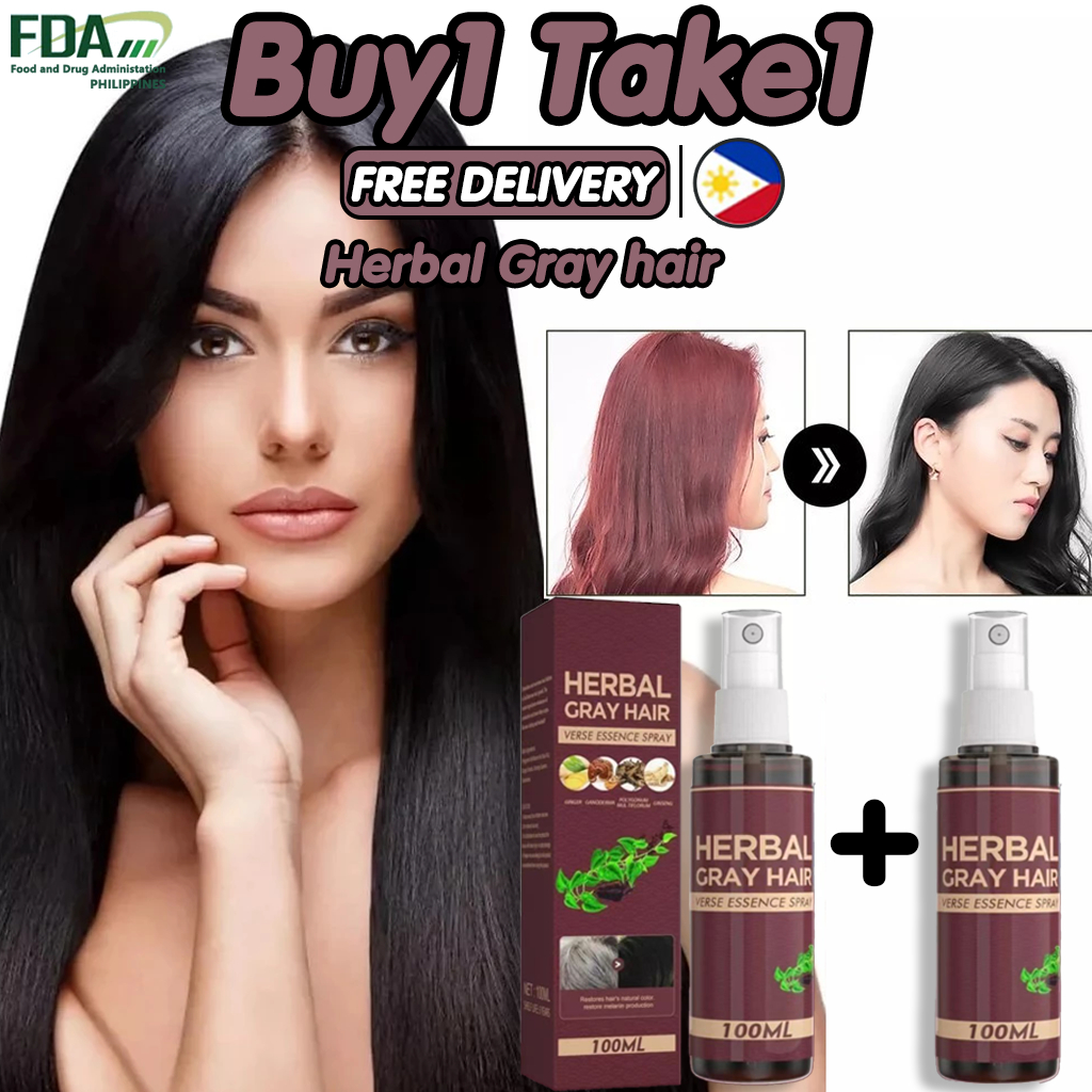 Buy 1 Take 1 Herbal Gray Hair Spray 100ml - Restores Natural Color ...