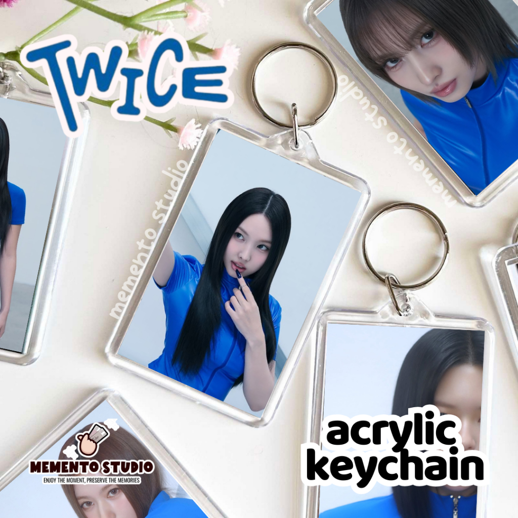 TWICE Acrylic Keychain Photo Insert High Quality Back to Back Print ...