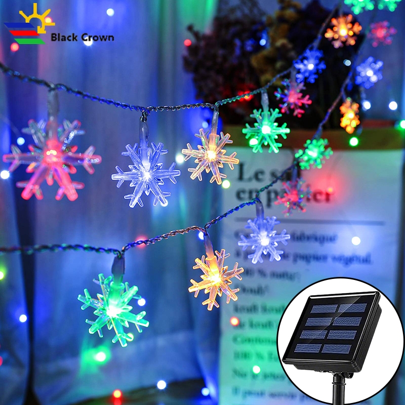 Solar Snowflake Lights Holiday Decoration Household Lights for Garden ...