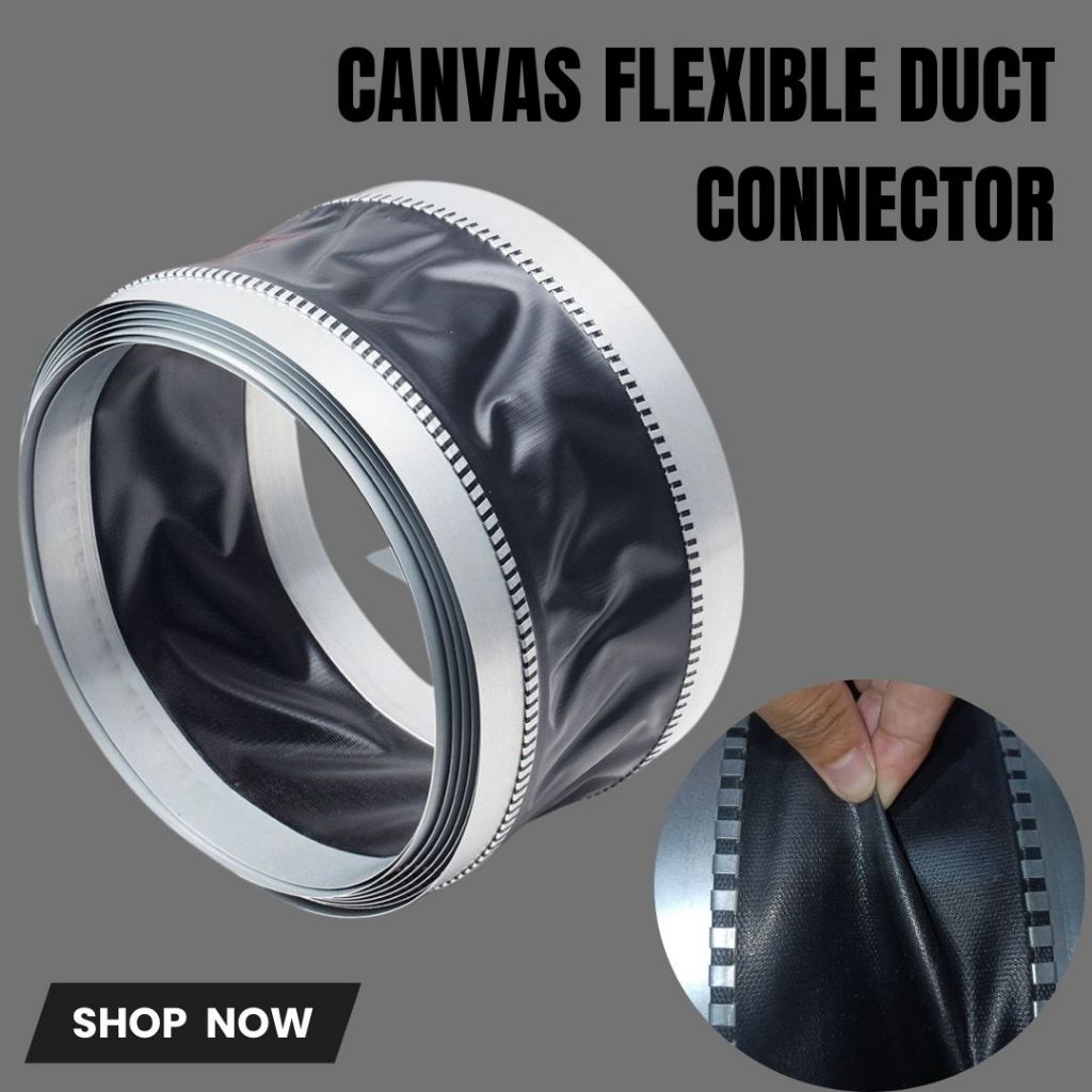 Flexible Duct Connector, Canvas, 75x100x75, Canvas for Ventilation/HVAC ...