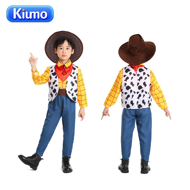 Toy Story Woody Cosplay Costume Cowboy 6pcs Sets For Kids Boy Halloween ...