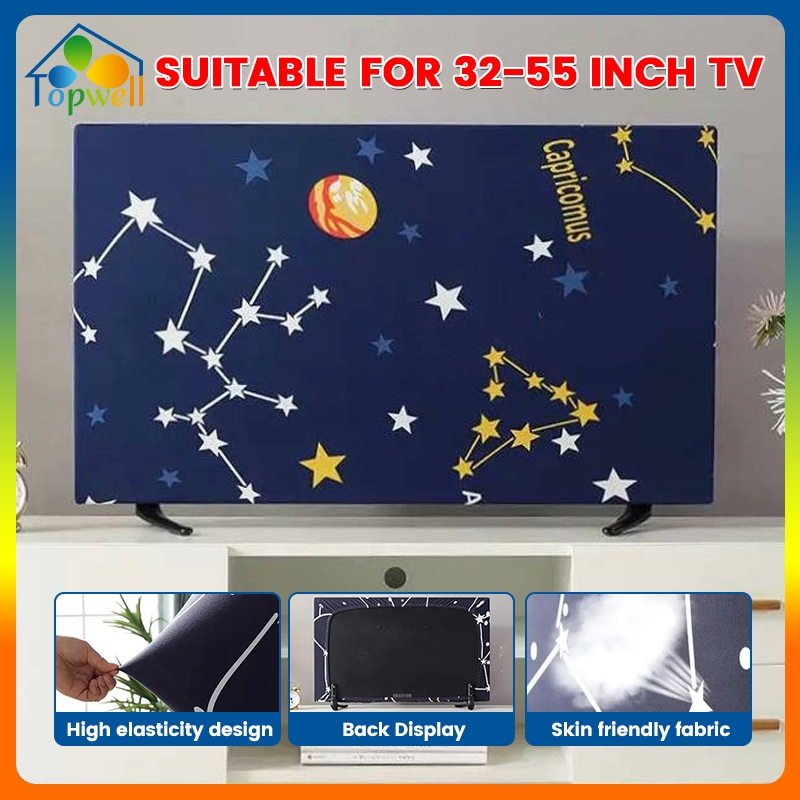 TV Dust Cover Elastic TV Cover 32/40/55 inches Television Cloth LCD ...