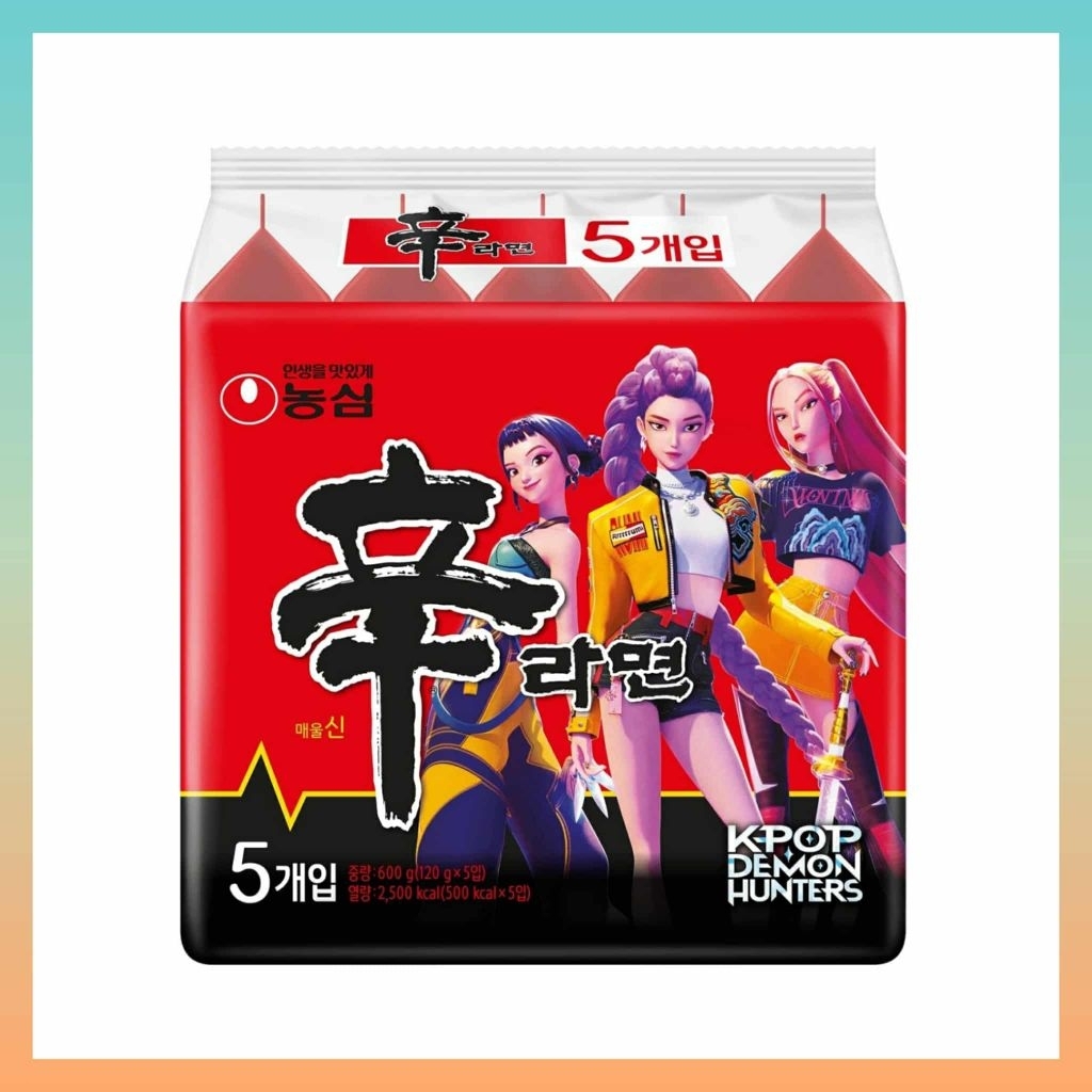 Nongshim Shin Ramyun/Ramen K-Pop Demon Hunters Edition 120g × 5pcs ...