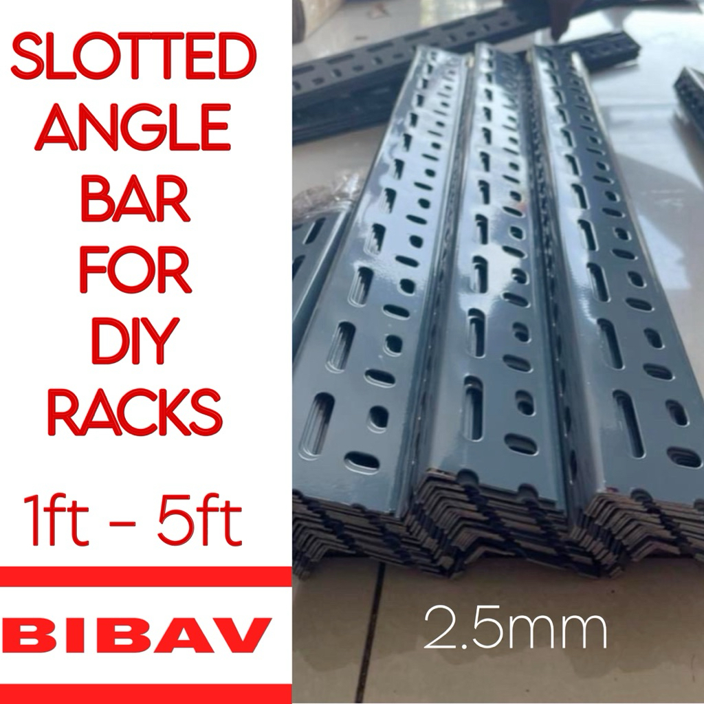 DIY Rack Slotted Angle Bar Heavy Duty Thick | Shopee Philippines