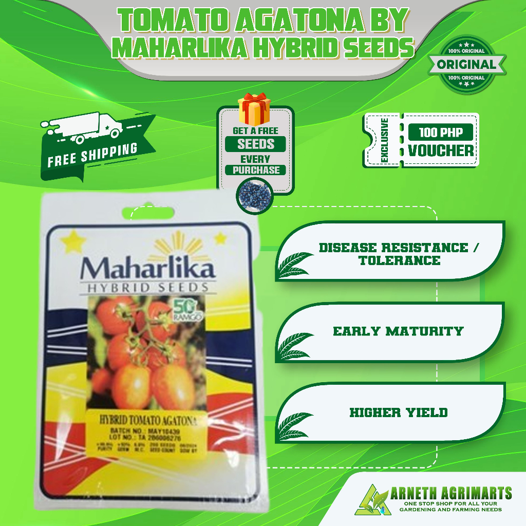 ARNETH HYBRID TOMATO AGATONA BY MAHARLIKA HYBRID SEEDS ( ORGINAL GARDEN ...