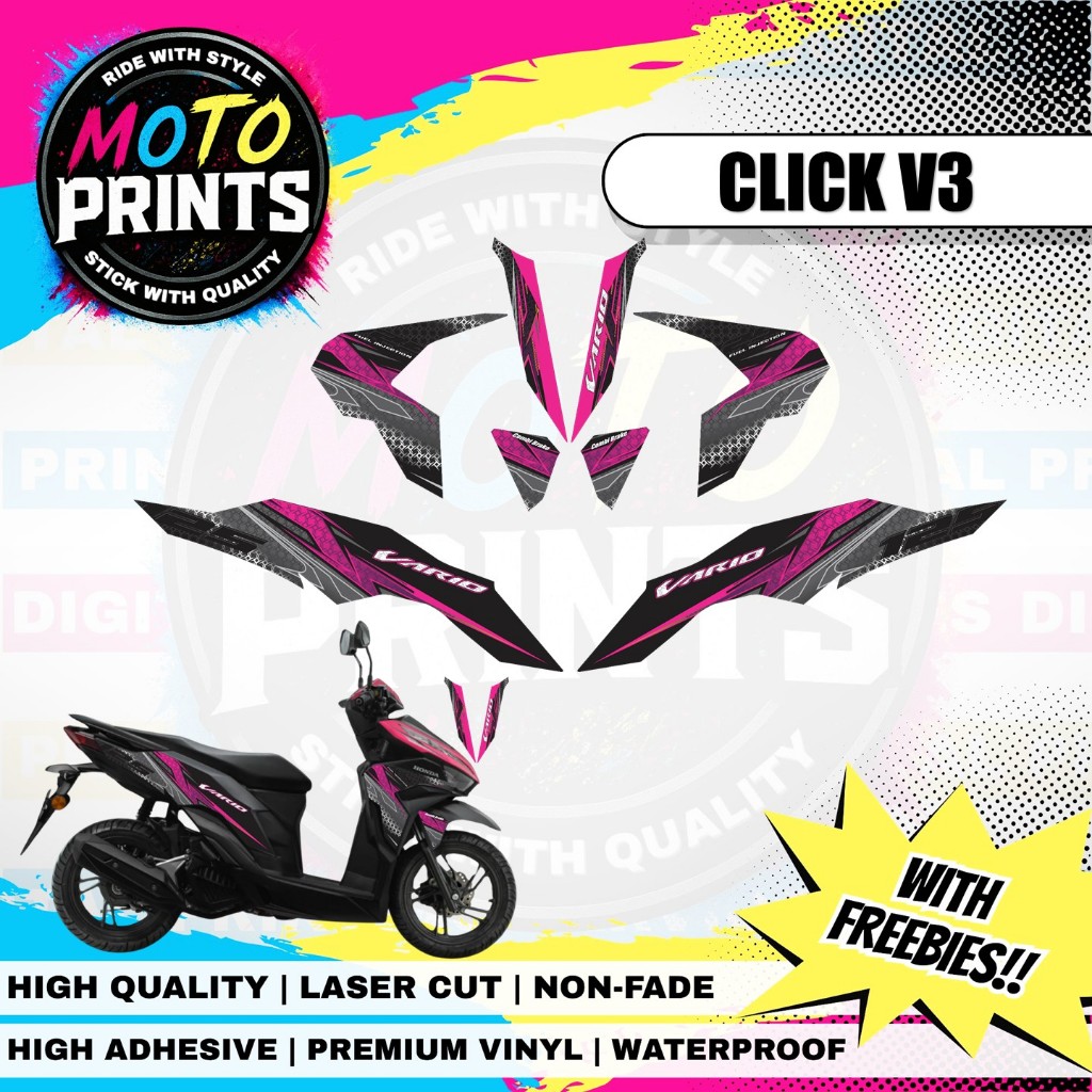 HONDA CLICK V3 INDO VARASI A30 DESIGN DECALS STICKER (WATERPROOF ...