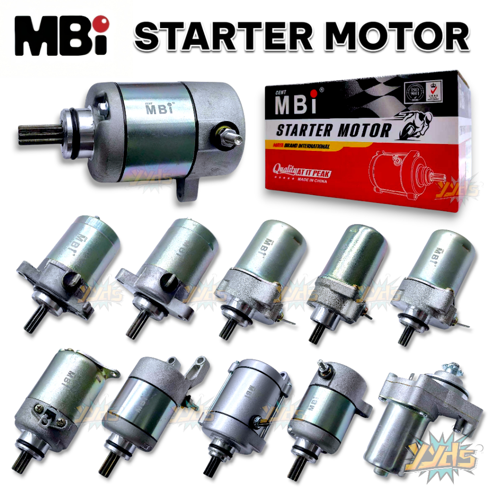 MBi STARTER MOTOR TMX 125 ALPHA/MIO SOUL GT/RAIDER150/FZ16/SMASH110/GY6 ...