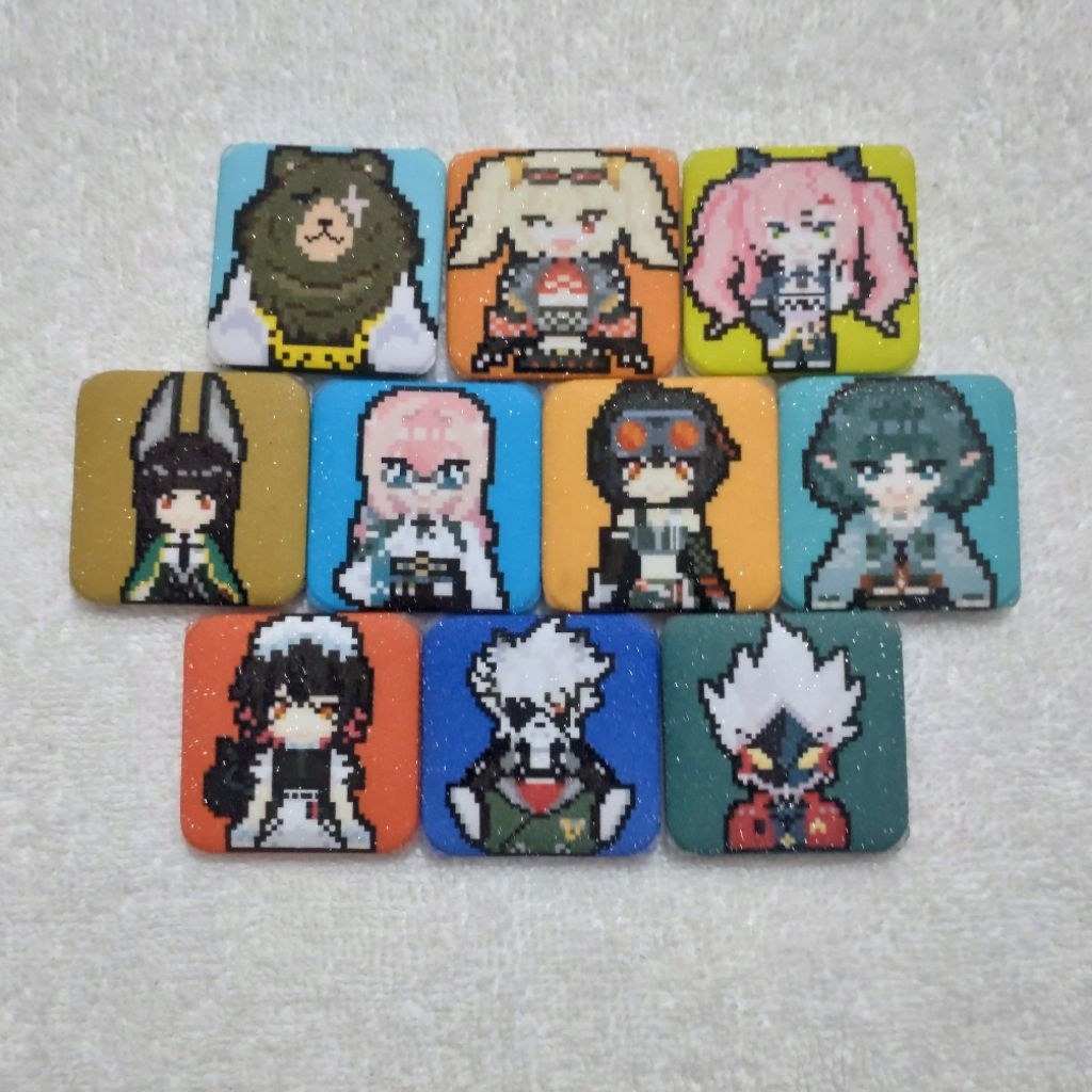 Pixel Zenless Zone Zero ZZZ Square Pins | Shopee Philippines