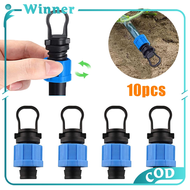 10Pcs 16mm Drip Irrigation End Cap for Farm Tubing Watering System Tape ...