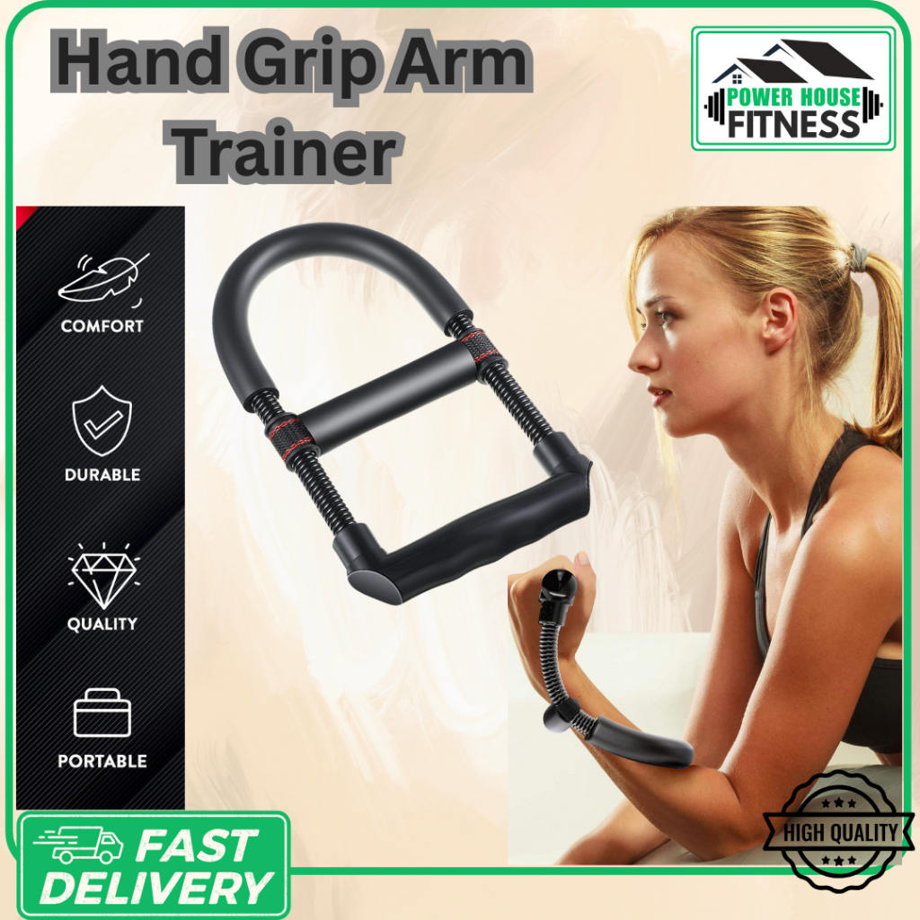 (PHF) Hand Grip arm Trainer Adjustable Forearm Strengthener and Sports Workout | Shopee Philippines