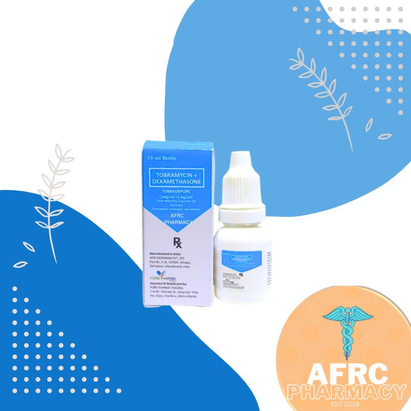 Tobradelpors Tobra Plus Dexa Eye Drops 5mL | Shopee Philippines