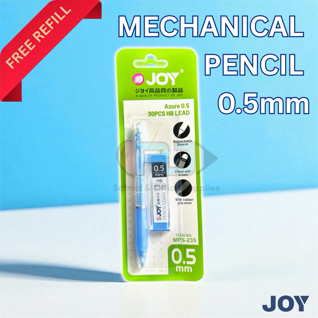 Joy Mechanical Pencil 0.5mm with Free Refill Set | Shopee Philippines