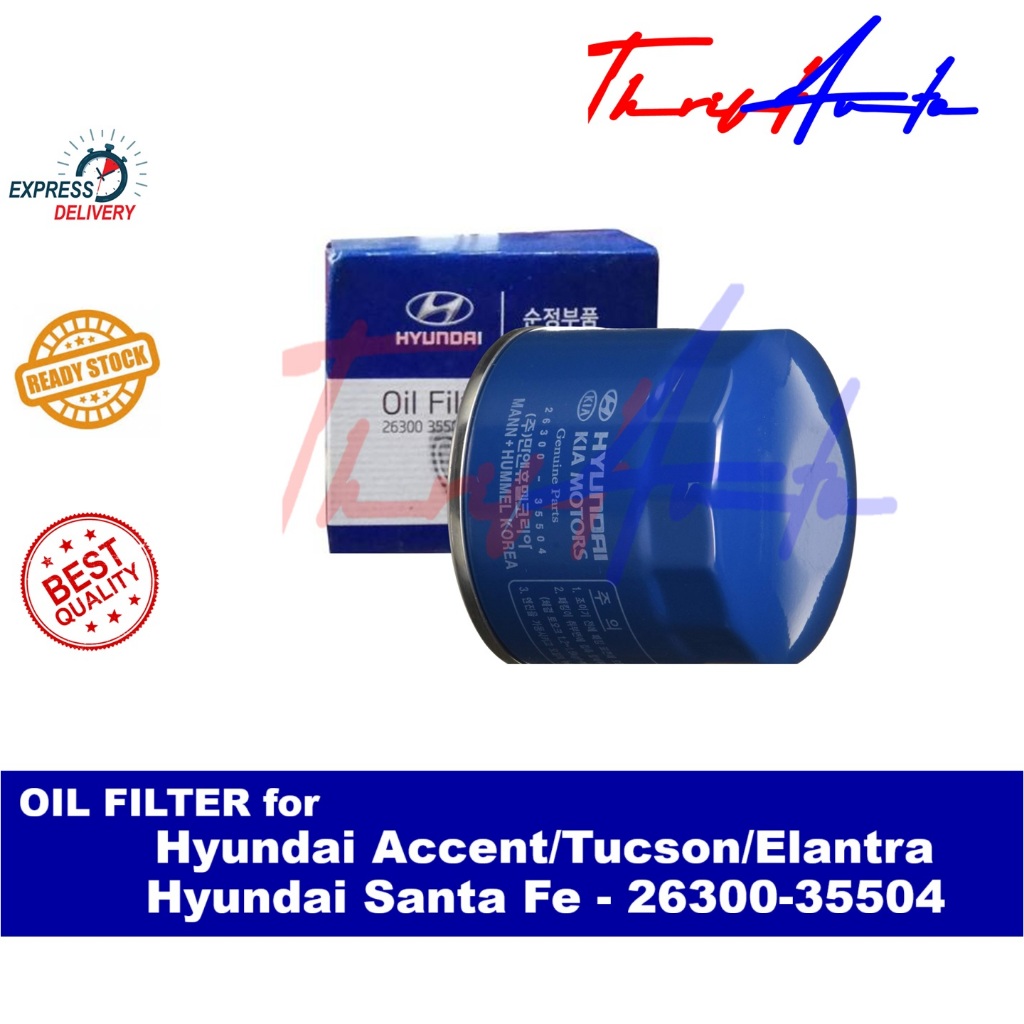 Oil Filter for Hyundai Accent, Hyundai Tucson, Hyundai Elantra, Hyundai ...