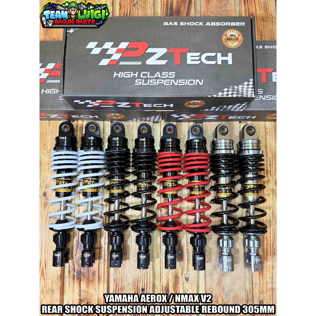 PZ TECH A2-SERIES AEROX,NMAX V2 REAR SHOCK SUSPENSION ADJUSTABLE ...