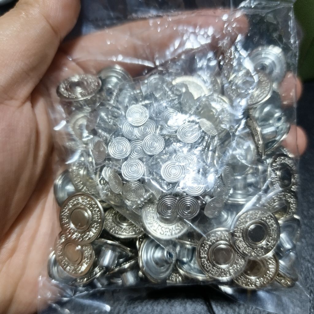 U.S Metal Buttons 100pcs / pack | Shopee Philippines