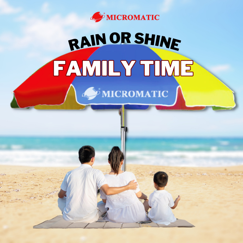 MICROMATIC Outdoor Shade Giant Big Umbrella Parasol 36" Lightweight ...