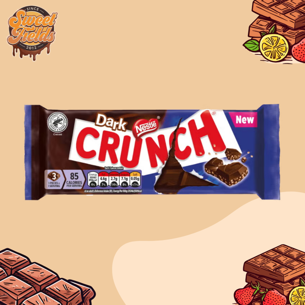 Nestle Dark Crunch Chocolate Bar, 100g | Shopee Philippines