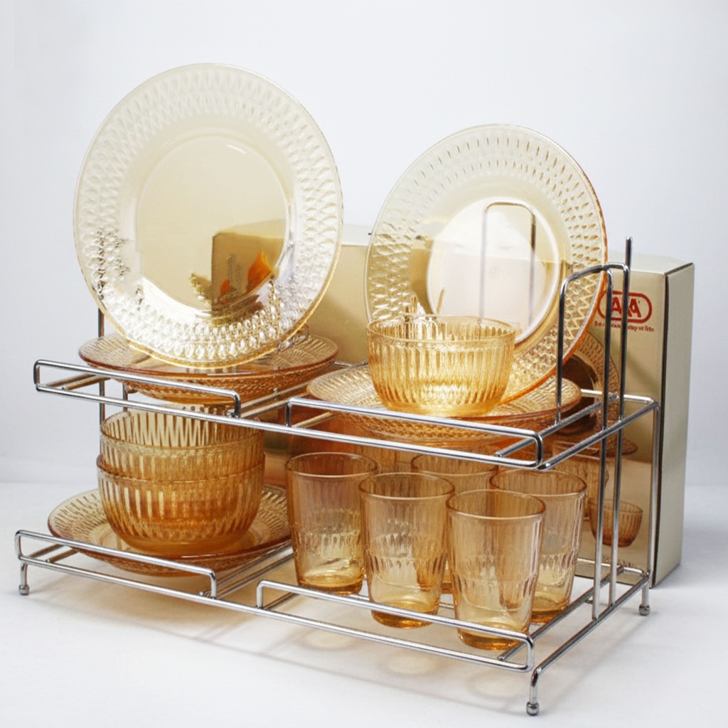 Gift Set / Glassware set Plates/bowl/ glass cup set w/ box suitable for ...