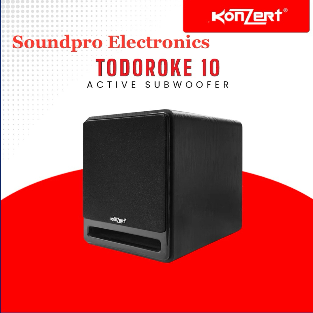 Konzert Todoroke10 10” 200watts Active Subwoofer Speaker | Shopee ...