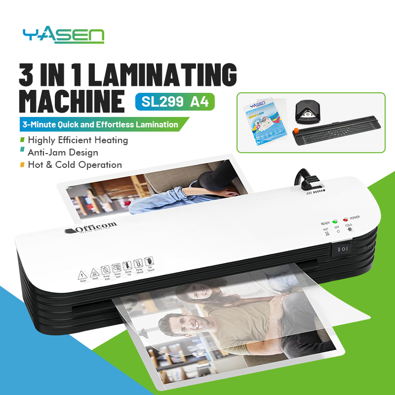 Officom SL299 Laminating Machine A4 HOT/COLD Laminating Machine for ...