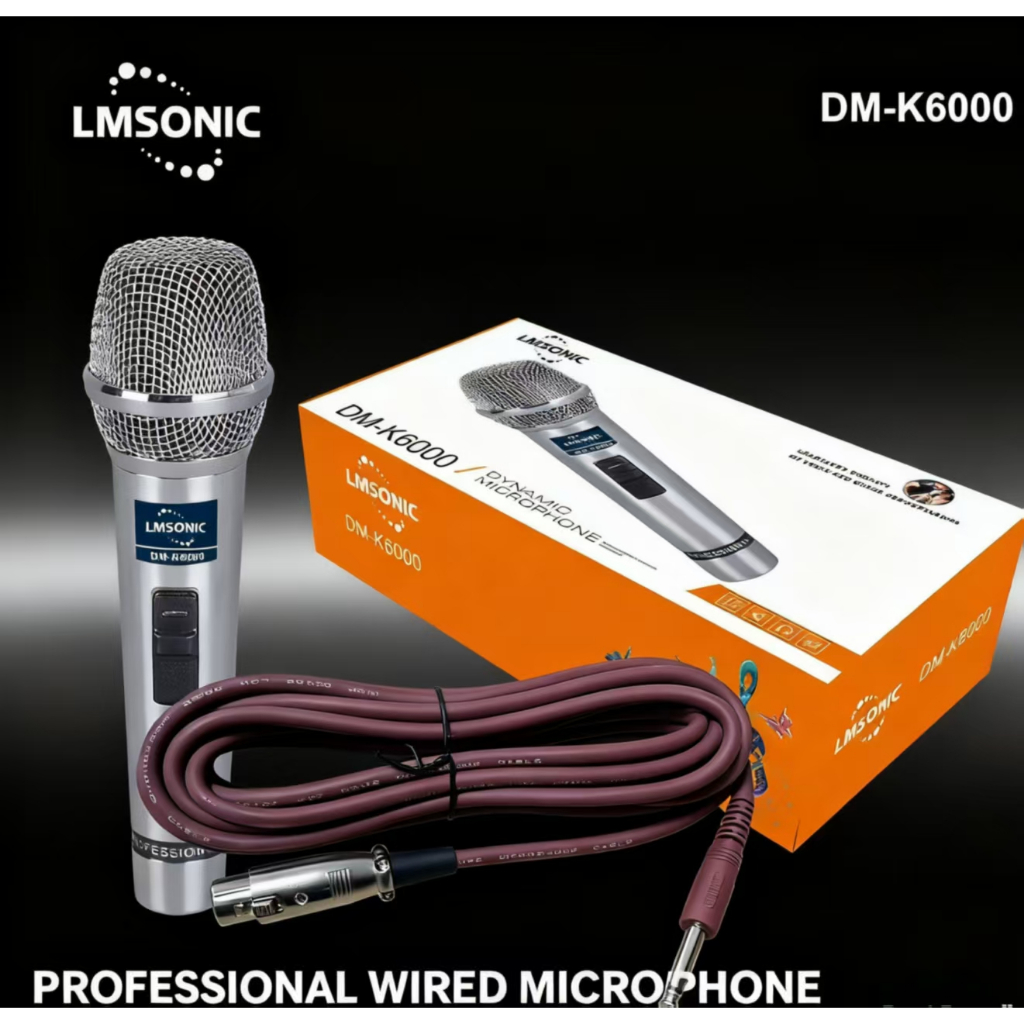 HEAVY DUTY MICROPHONE WIRED LMSONIC-DM-K600 Professional Microphone # ...