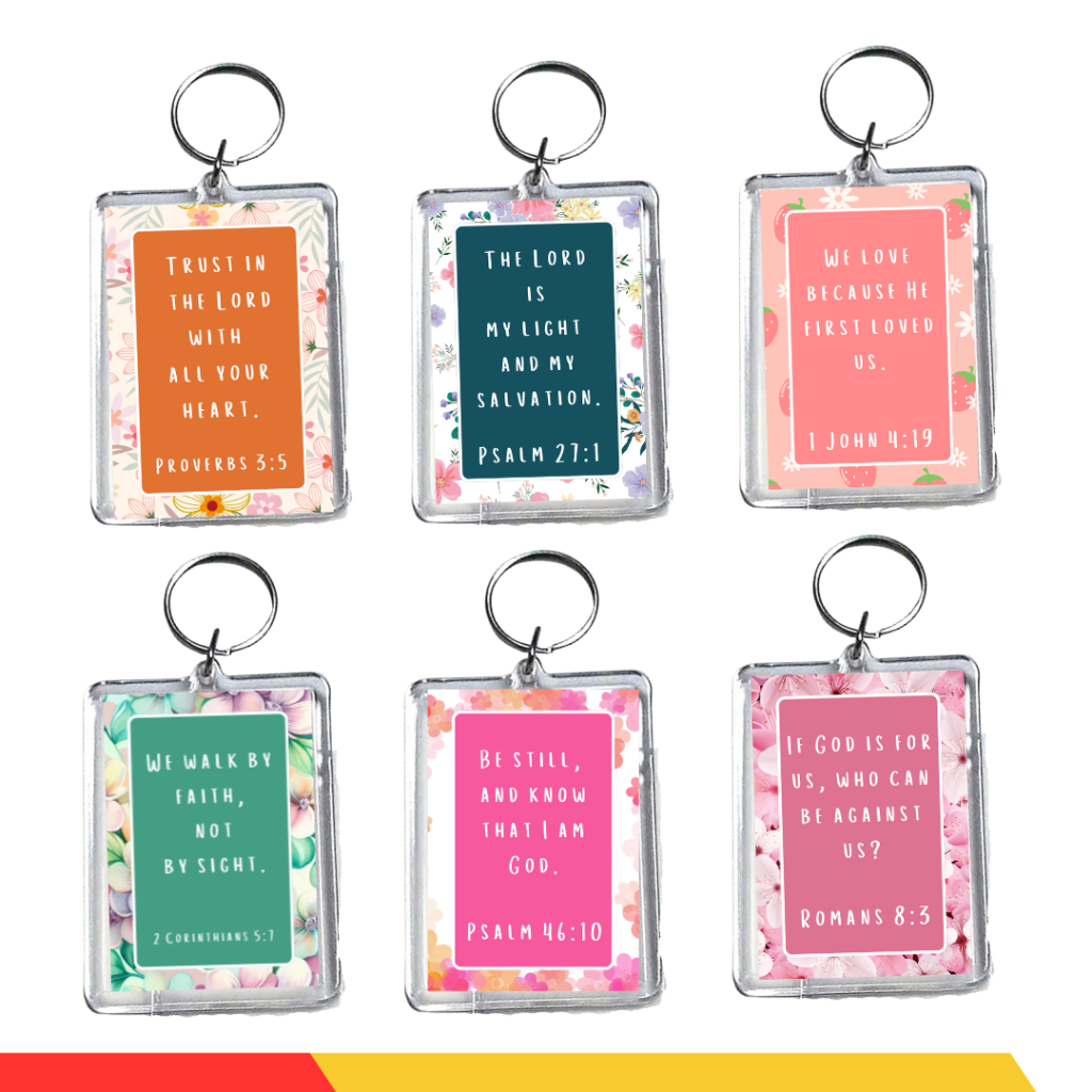 Bible Verse Acrylic Keychain | Shopee Philippines
