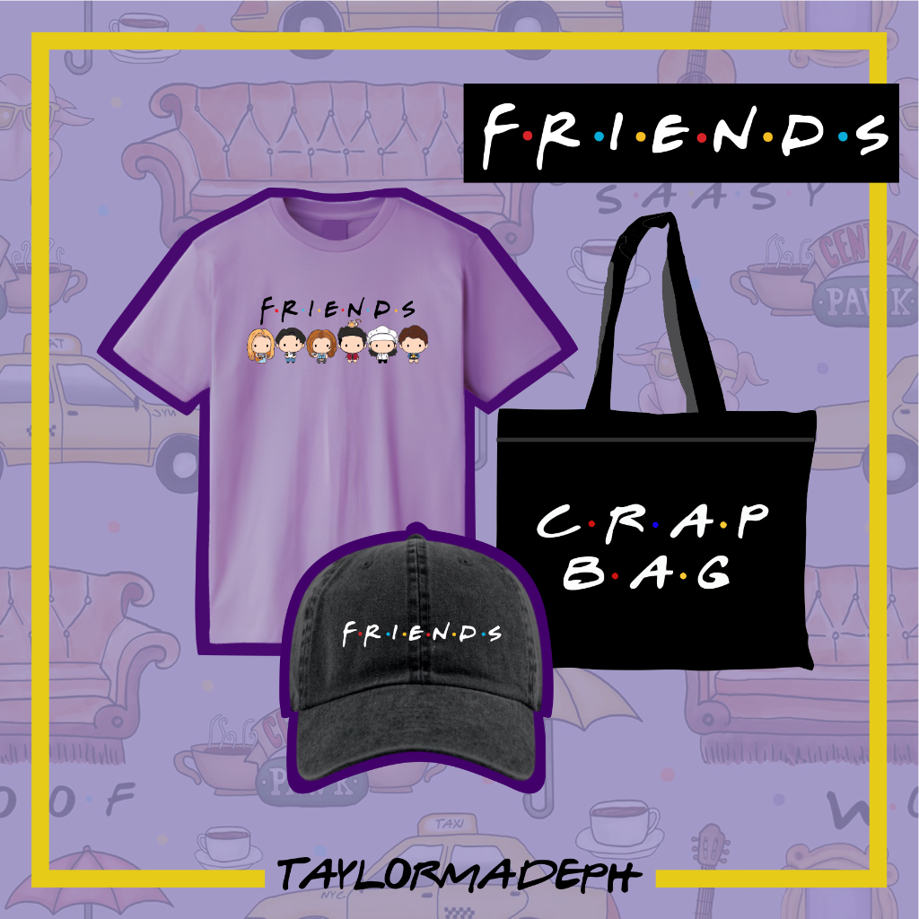 FRIENDS COLLECTION - tshirt, cap, totebag | Friends Experience Merch ...