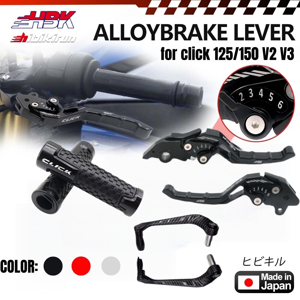 Brake Lever Set for Honda Click V2/V3 with Durable COMBI CNC Alloy and ...