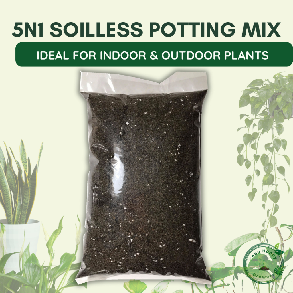 1kg 5n1 Soilless Potting Mix (Ready to Use for Most Indoor & Outdoor ...