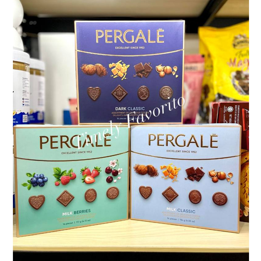 Pergale Classic Assorted Dark/Milk Berries Chocolate Box 117g | Shopee ...