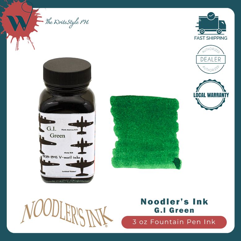 Noodler's Fountain Pen Ink [VMail G.I Green] 3oz | Shopee Philippines