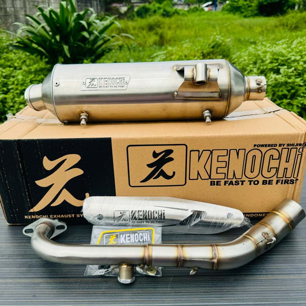KENOCHI PIPE K2 V1 V2 BLACK STAINLESS CLICK MIO NMAX AEROX BEAT PCX160 ...