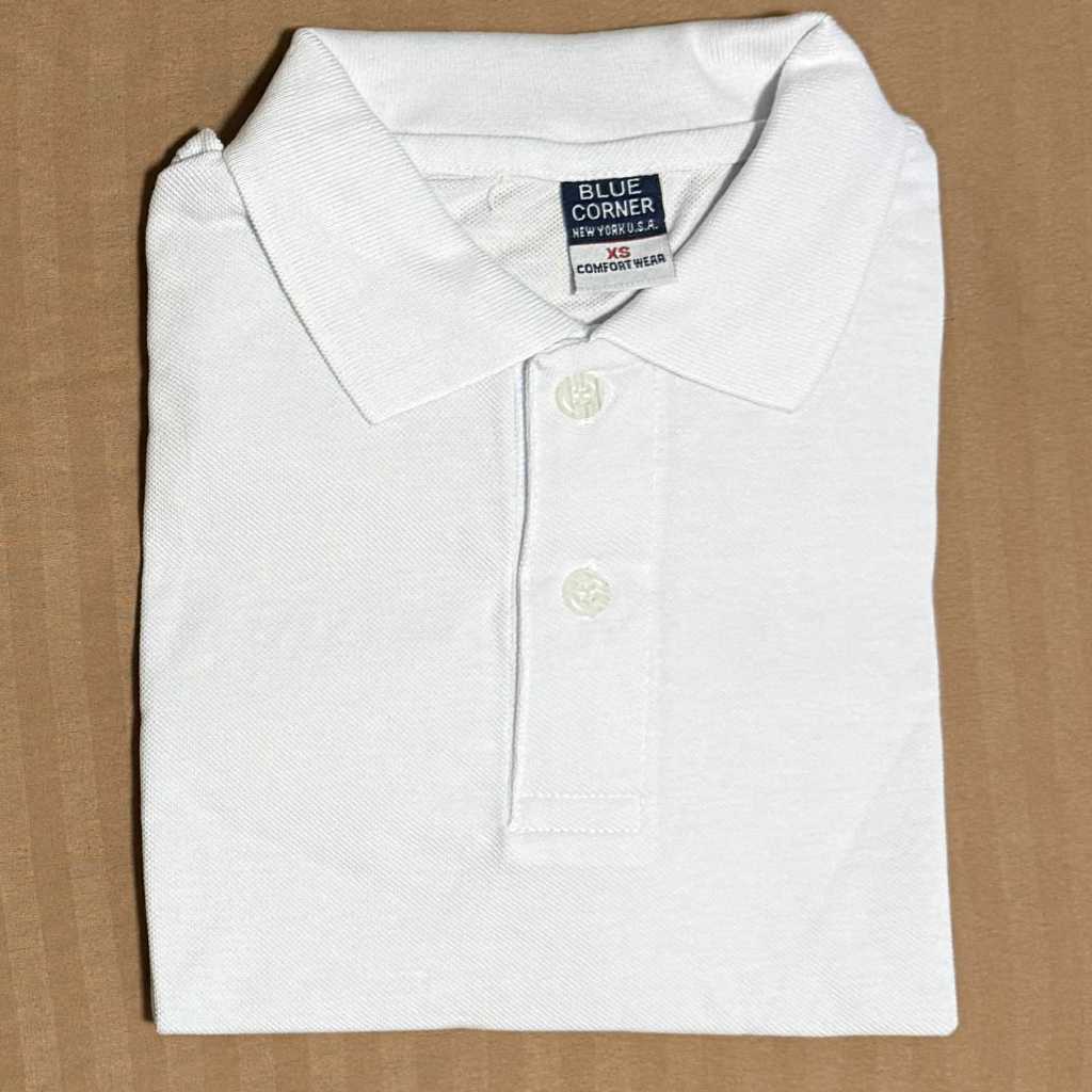 Blue Corner Polo Shirt White for Men | Shopee Philippines