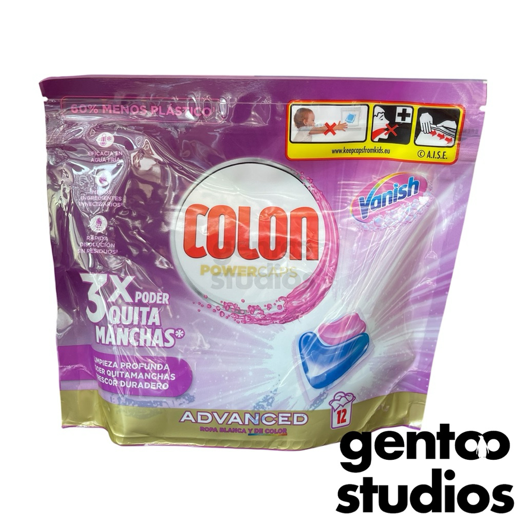 Colon Power Caps Vanish Laundry Detergent 12 Tabs | Shopee Philippines