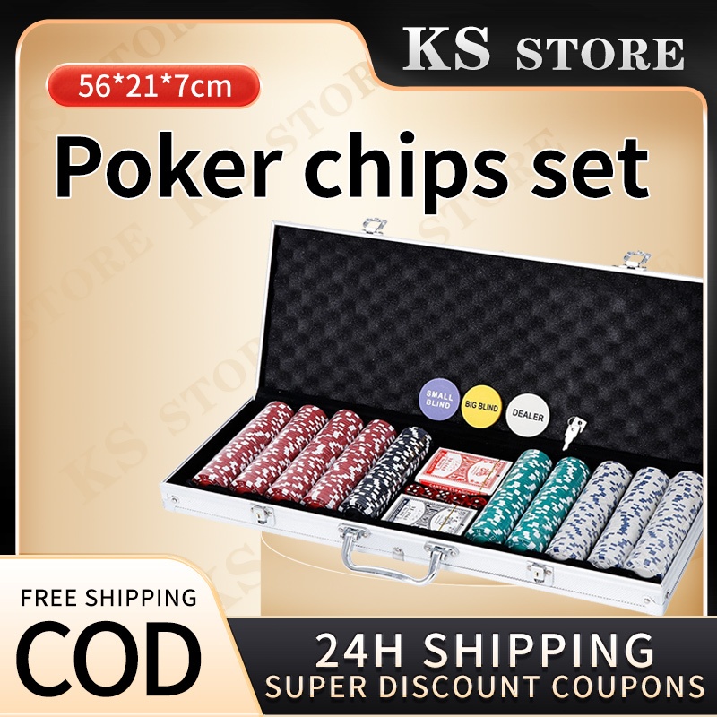【Free shipping】KS store poker chip set/poker chips/poker mat/poker game ...