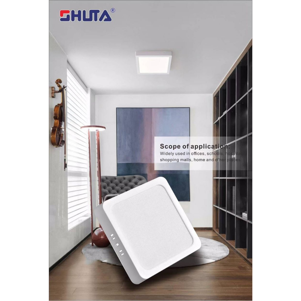 Shuta 6W Surface Mounted Panel Light/Round and Square Office Ceiling ...
