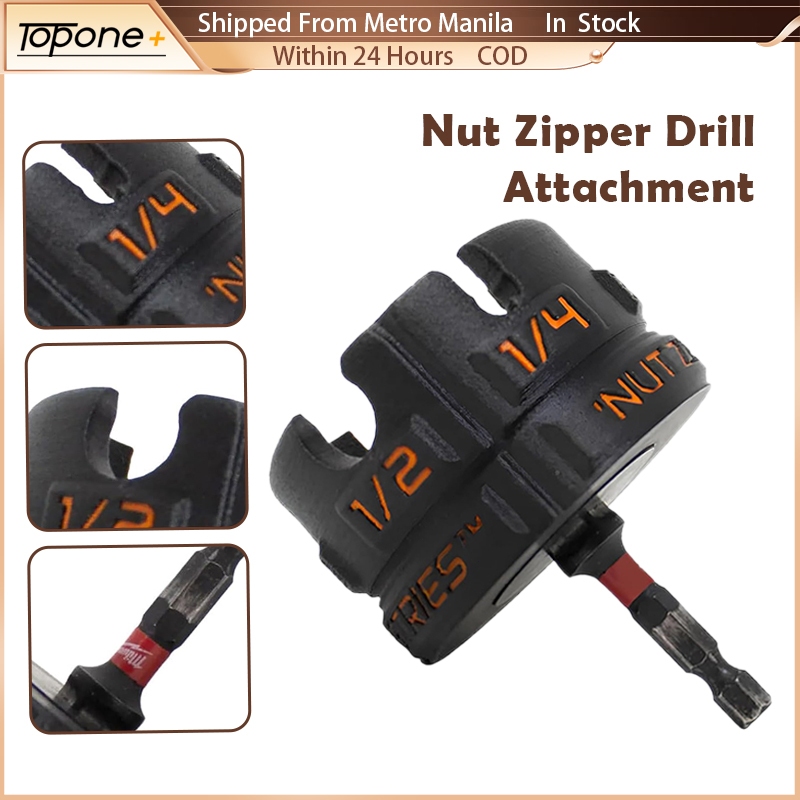 Nut Zipper Drill Attachment Plastic Portable Fast Removal Bolt ...