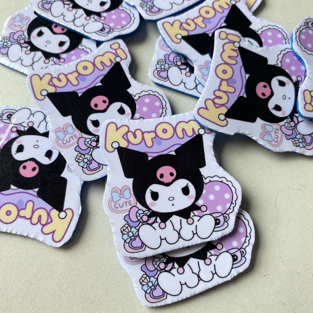 10pcs rubberized kuromi design for glass frame souvenirs/crafts ...