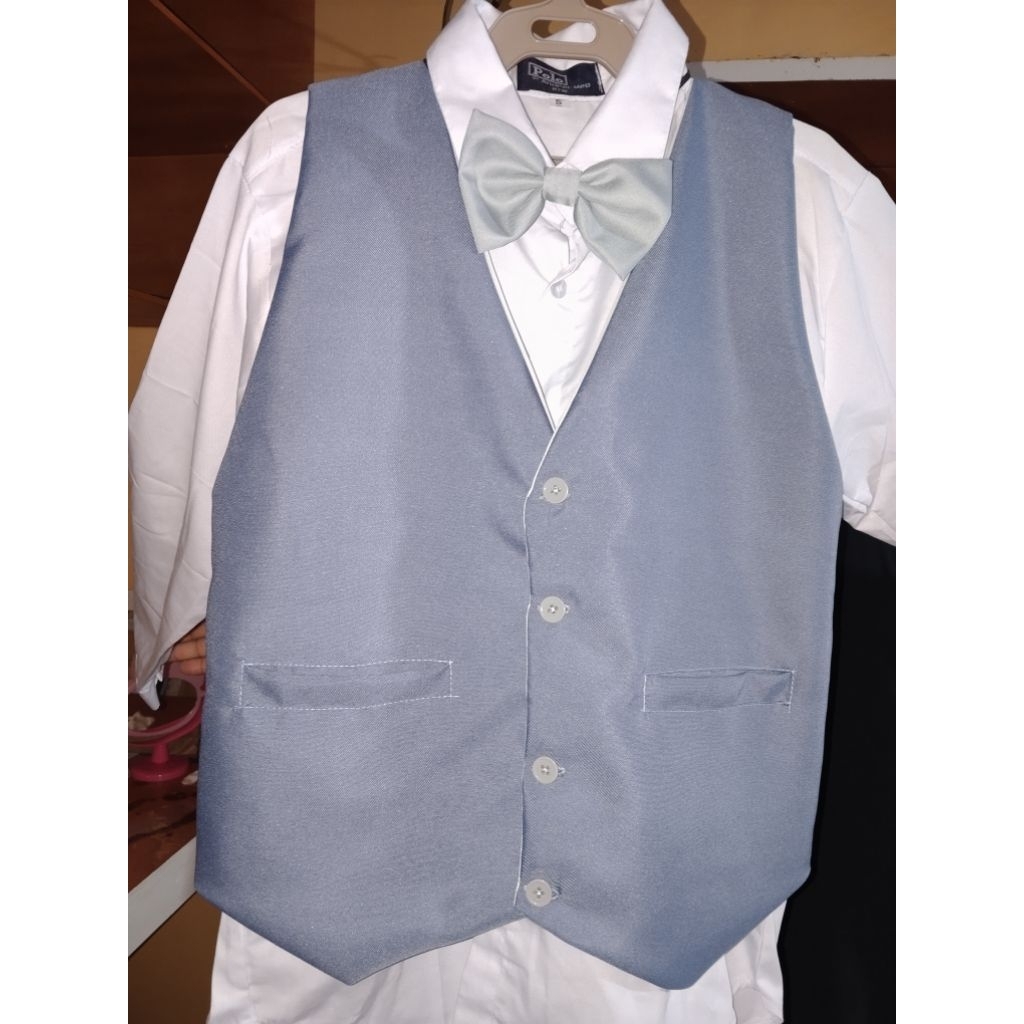 DUSTY BLUE FORMAL VEST FOR ADULT & KIDS PERFECT FOR GROOMSMEN OR ANY ...