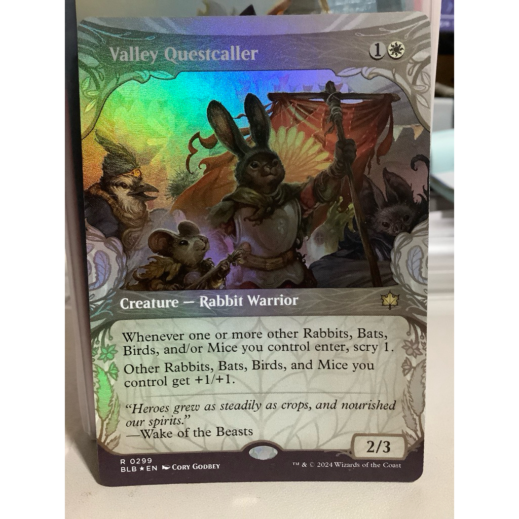 MTG - Valley Questcaller SHOWCASE (Bloomburrow) - {Rare - White ...