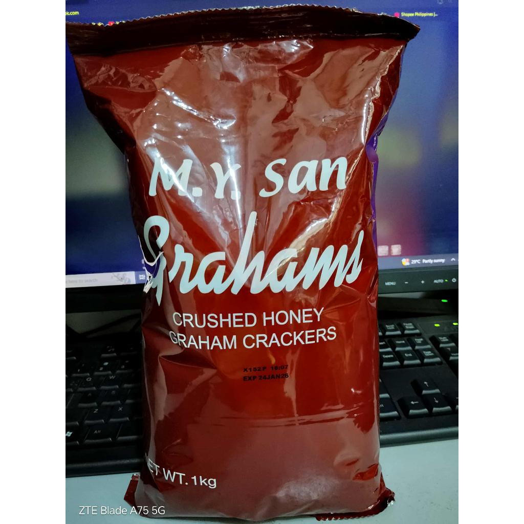 M.Y. SAN CRUSHED GRAHAM 1KG AND 500G is finely ground graham crackers ...
