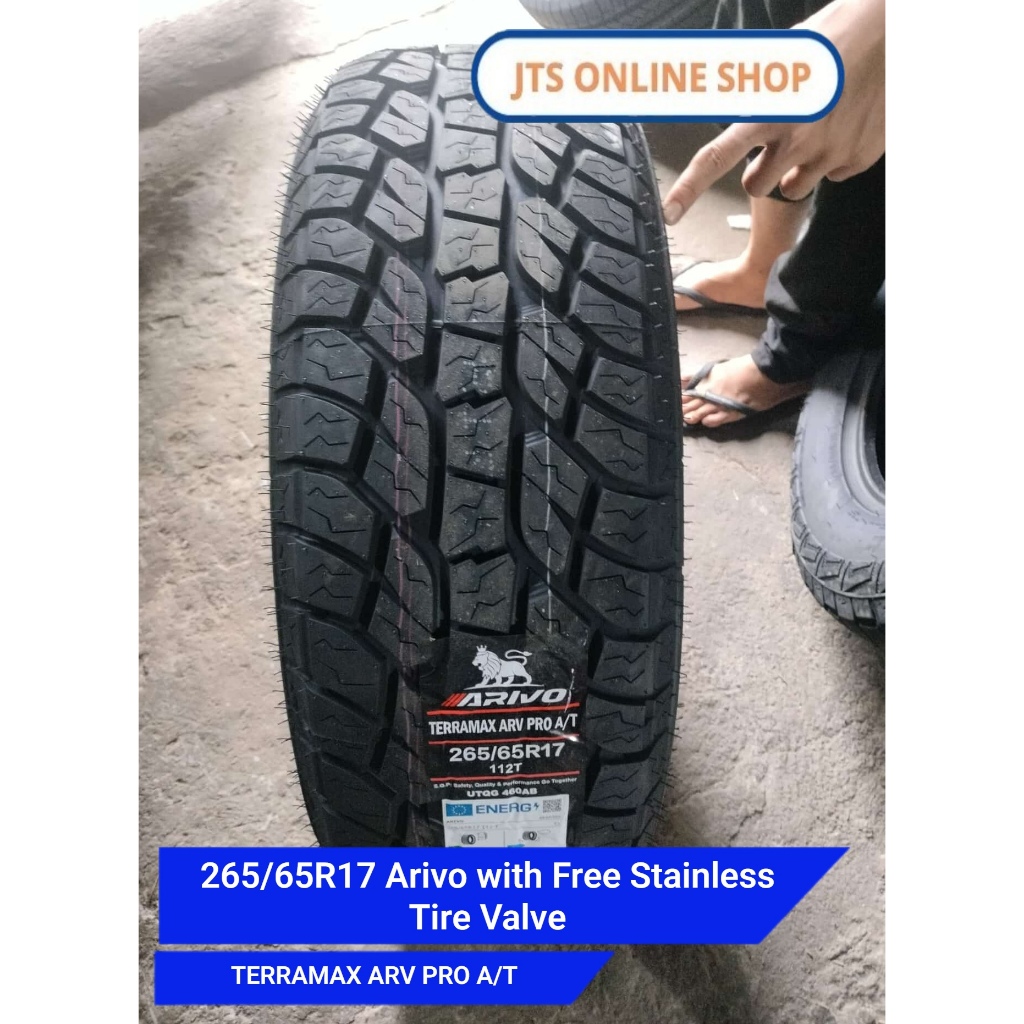 265/65R17 Arivo Terramax ARV PRO A/T with Free Stainless Tire Valve ...