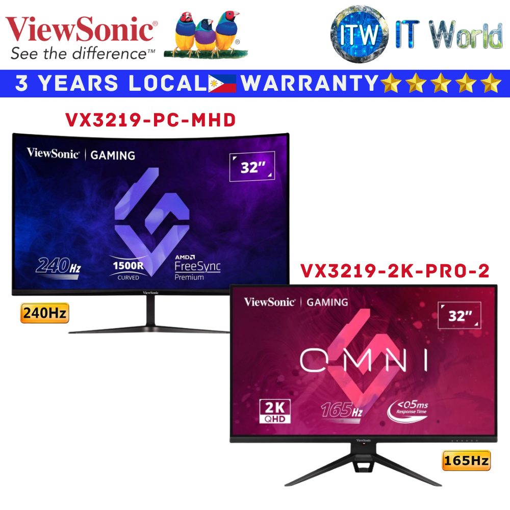Itw | Viewsonic Gaming Monitor 32" Inch VX3219-PC-MHD (1920 x 1080 ...