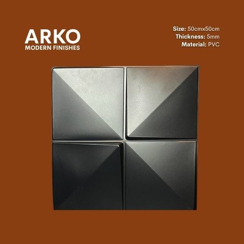 Arko 3D PVC Wall Panels 50*50cm Accent Wall DIY Home Installation Wall ...