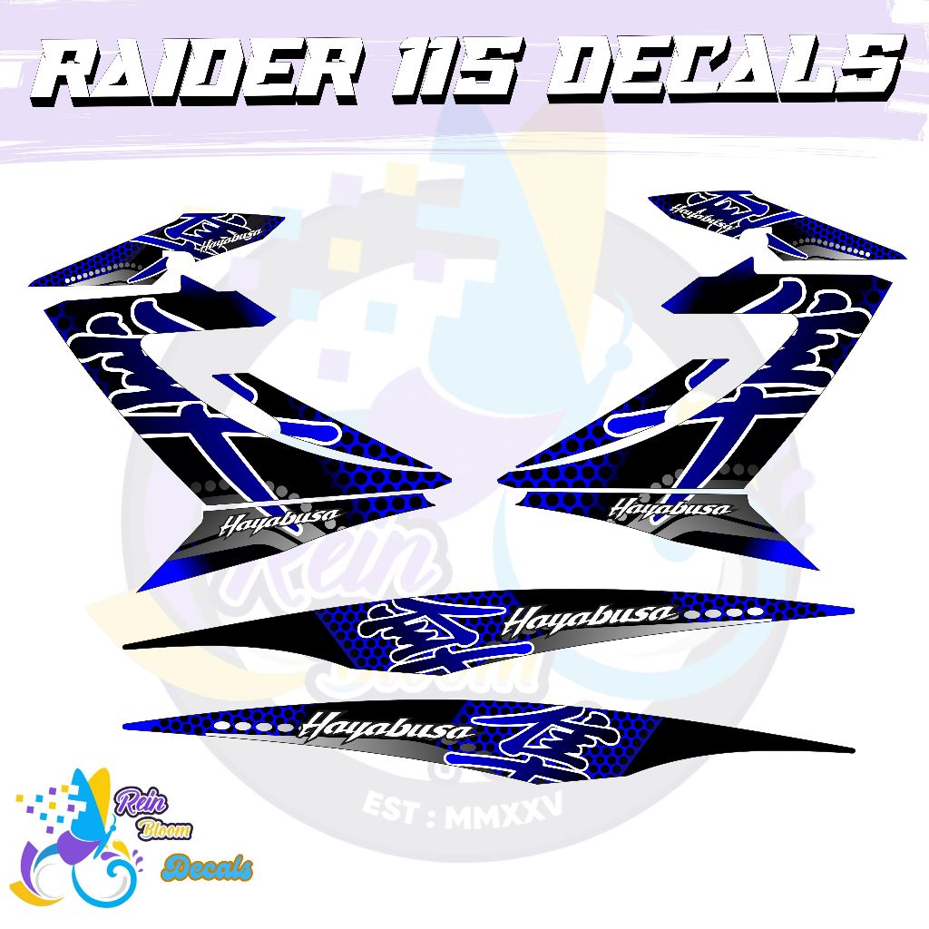 SUZUKI RAIDER J 115 Fi HAYABUSA DECALS STICKER BY BLOOMSTICKPH | Shopee ...