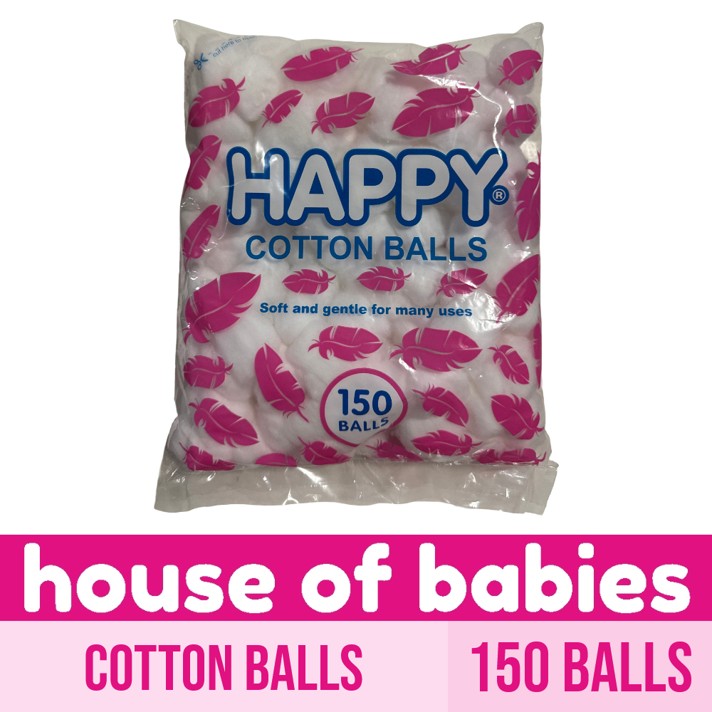 Happy Cotton Balls 150 Balls - Cotton Balls | Shopee Philippines